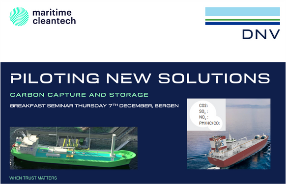 Piloting New Solutions: Carbon Capture and Storage – Maritime CleanTech