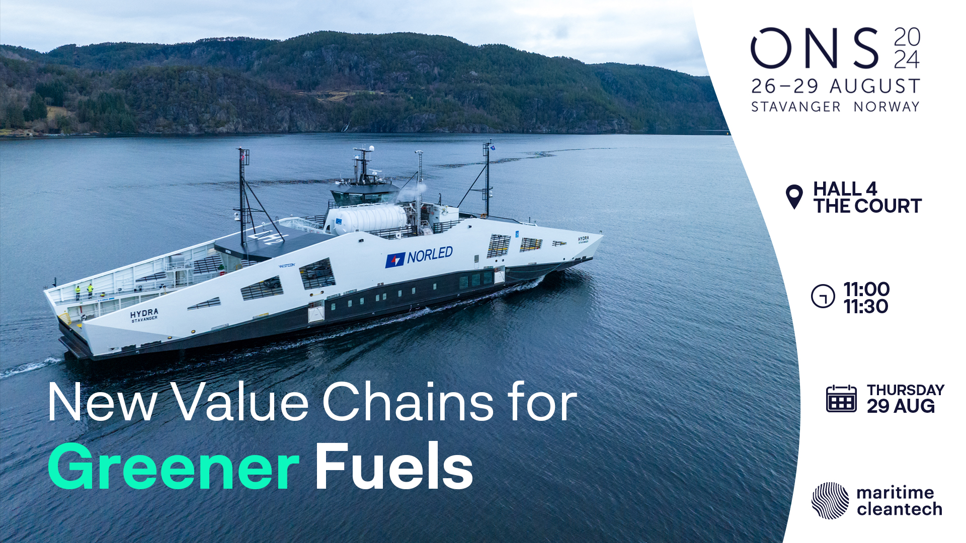 Establishing New Value Chains for Greener Fuels – Maritime CleanTech