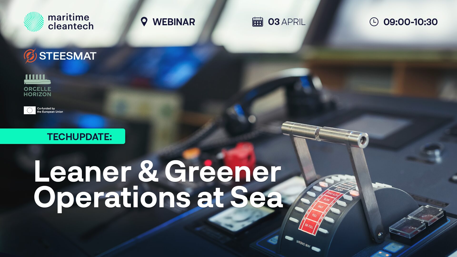 TechUpdate: Leaner & Greener Operations at Sea – Maritime CleanTech